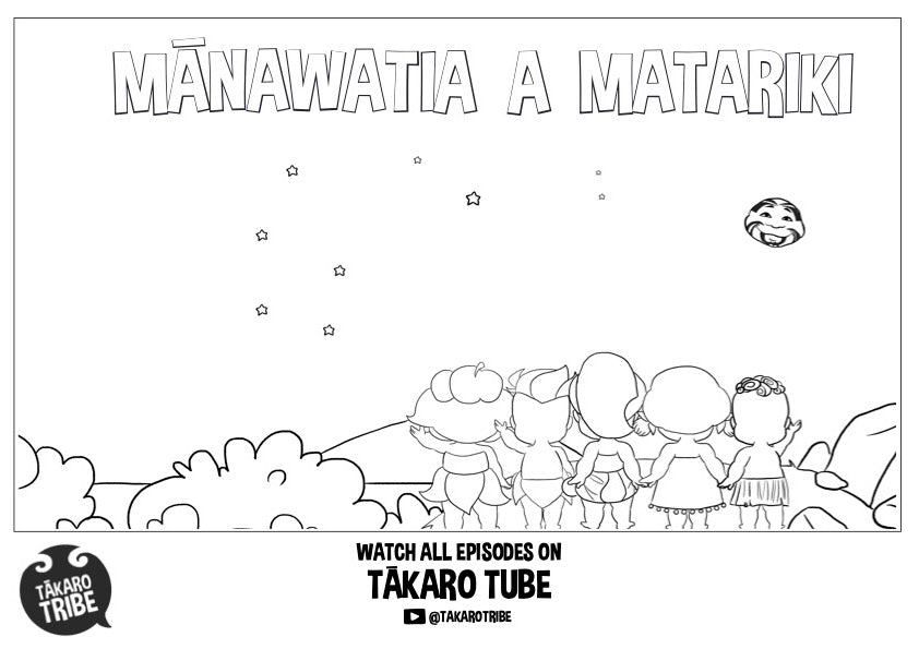 COLOURING-IN PAGES – Takaro Tribe