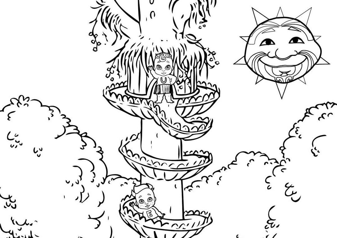COLOURING-IN PAGES – Page 2 – Takaro Tribe