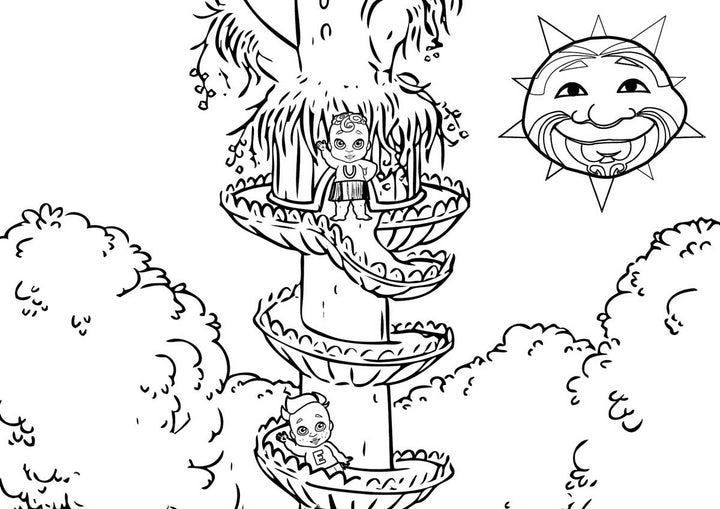 COLOURING-IN PAGES – Page 2 – Takaro Tribe